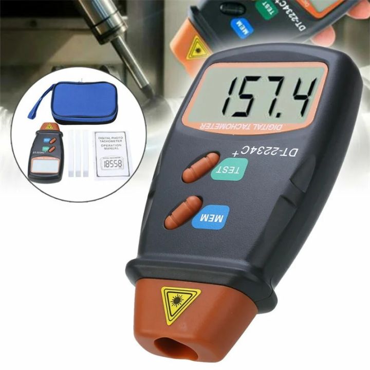 【Trending in Fashion】 Non Contact Photo Tachometer Digital Rpm Tach ...