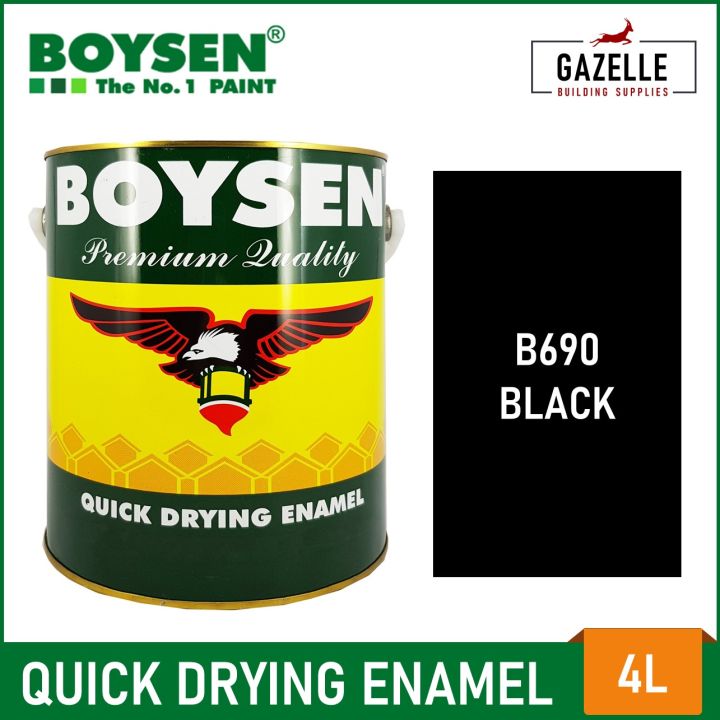 Boysen Quick Dry Enamel Black - 4L | Lazada PH