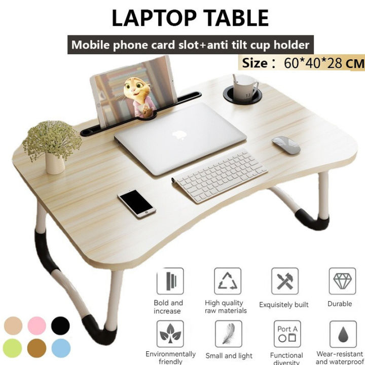Foldable Table Anti-slip Study Table Laptop Table Bed Table Anti-slip ...