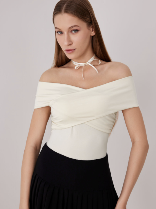 Cider Kpop Solid Off-shoulder Bodysuit | Lazada PH