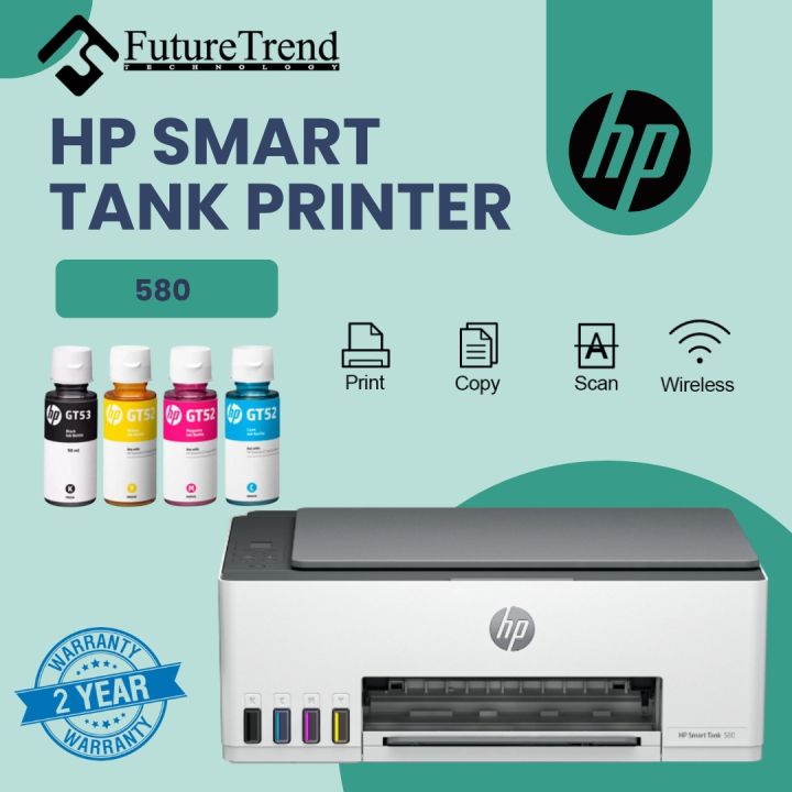 HP PRINTER SMART TANK 580 ALL-IN-ONE | Lazada