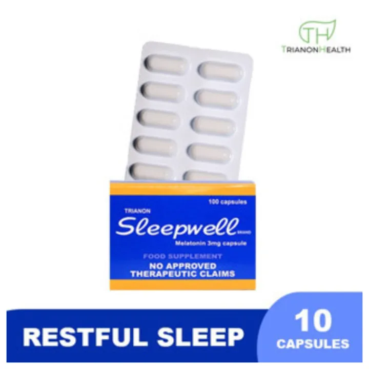 Sleepwell Melatonin 3mg Sleeping Pill For Adult Sleep Supplement Trial ...