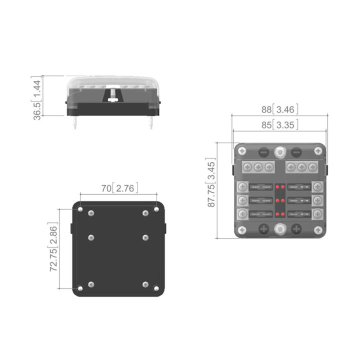 【COD】Universal 12 Ways Fuse Block Car Fuse Holder With Negative ...