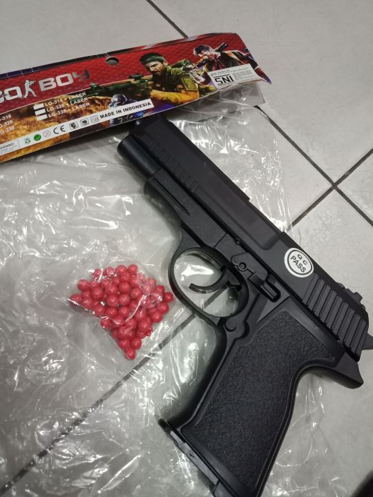 Mainan Pistol coboy Peluru Plastik Tanggung | Lazada Indonesia