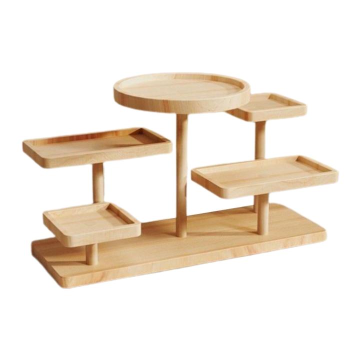 ZYPlanet Multi Layer Display Rack Wooden Display Riser Stand Tiered ...