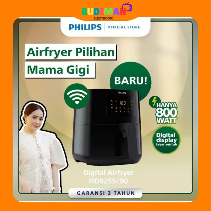 Air Fryer Philips Digital HD-9255/90 Low Watt HD9255 Digital HD 9255 ...