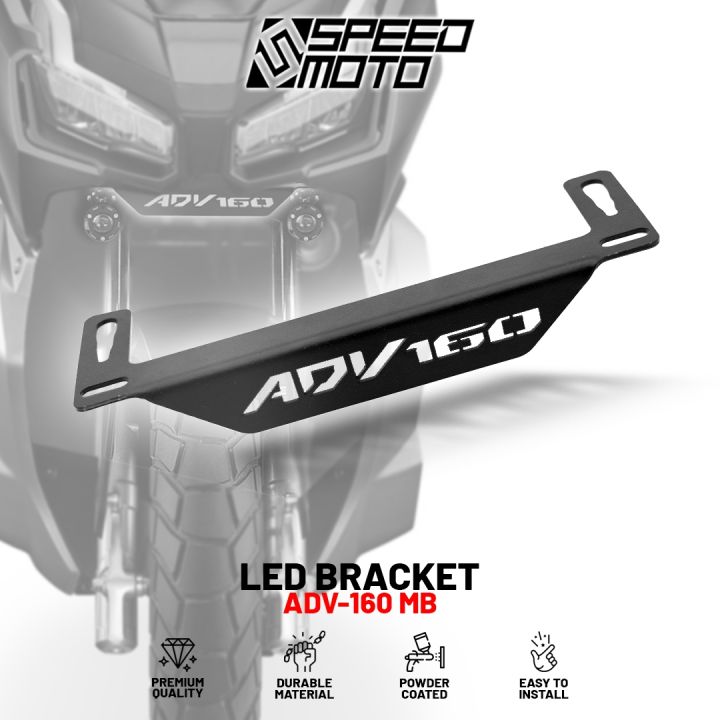 ADV 160 LED BRACKET MATTE BLACK MINI DRIVING LIGHT SUPPORT BRACKET FOR ...