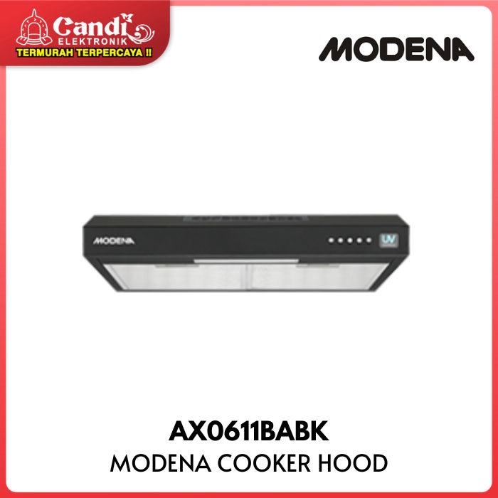 MODENA Cooker Slim Hood Penghisap Asap Dapur AX0611BABK | Lazada Indonesia