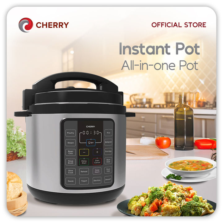 CHERRY 17-in-1 Instant Pot 6L + Freebies Bundle | Lazada PH