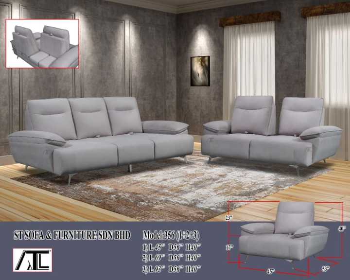 Modern Design 2/3/1 Seater Push Back Sofa | Lazada