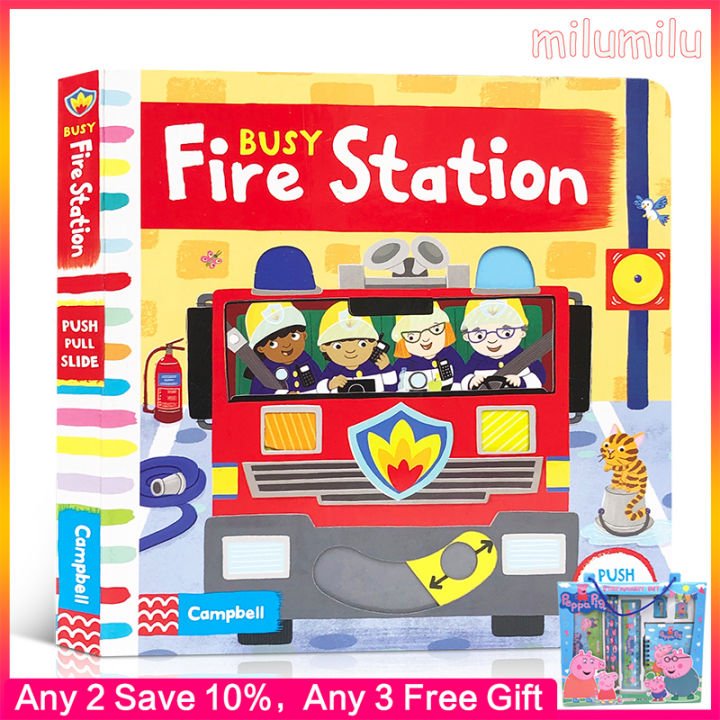 milu Picture Book Busy Books Busy Fire Station Children's Agency ...