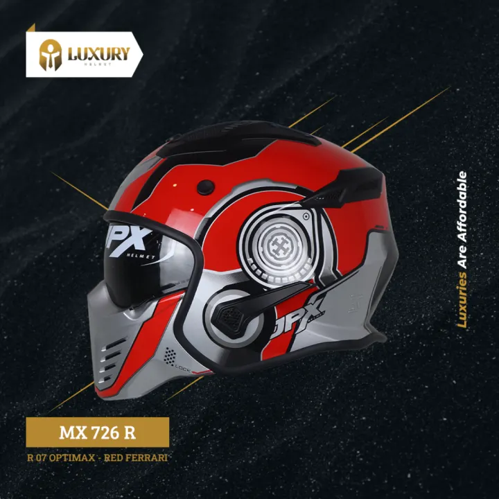 Helm JPX MX 726-R - R 07 Optimax - HalfFace - FullFace - Modular ...