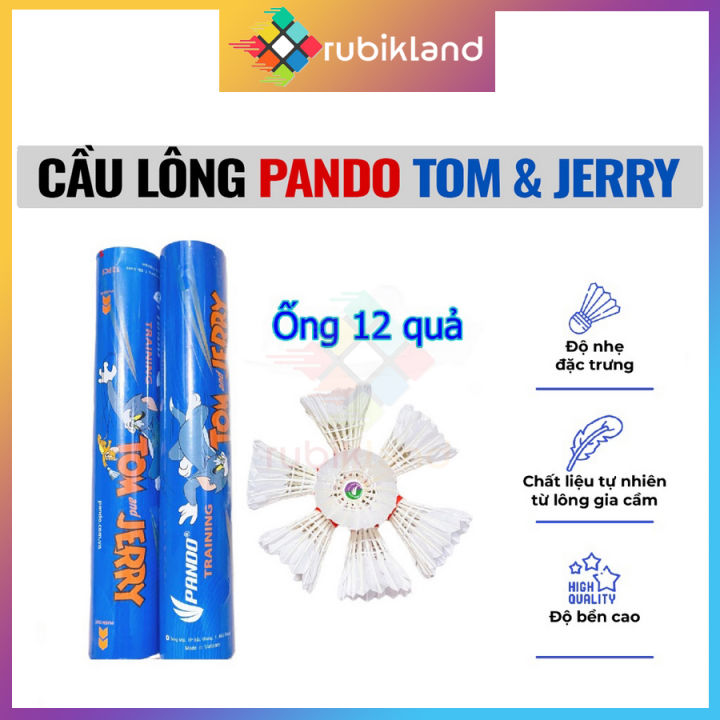 [Pando] Ống Cầu Lông Pando Tom Jerry Tom Xanh Tom Đỏ Chất Lượng Cao 12 ...