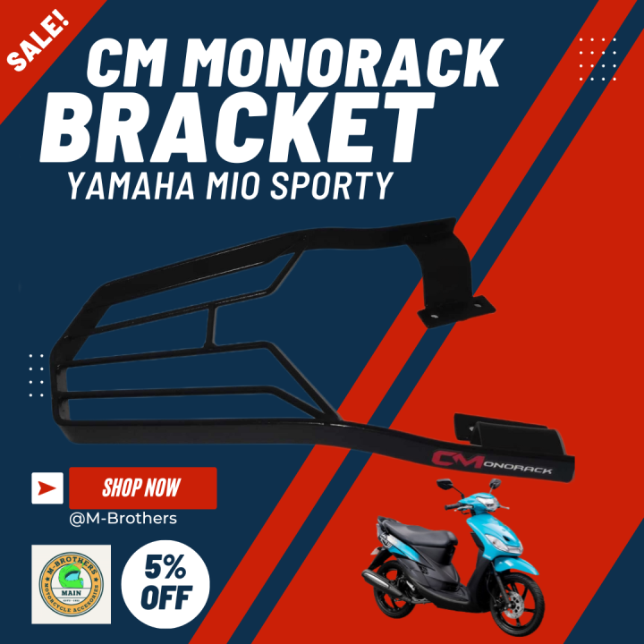 Yamaha Mio Sporty Round Bar Monorack Bracket | Lazada PH