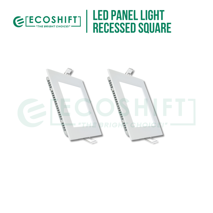 EcoShift 3W 6W 12W 18W Recessed Type Square LED Panel Light | Lazada PH