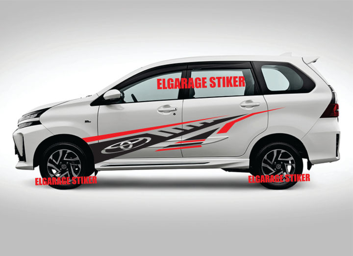 Stiker mobil toyota avanza cutting stiker body mobil avanza stiker ...