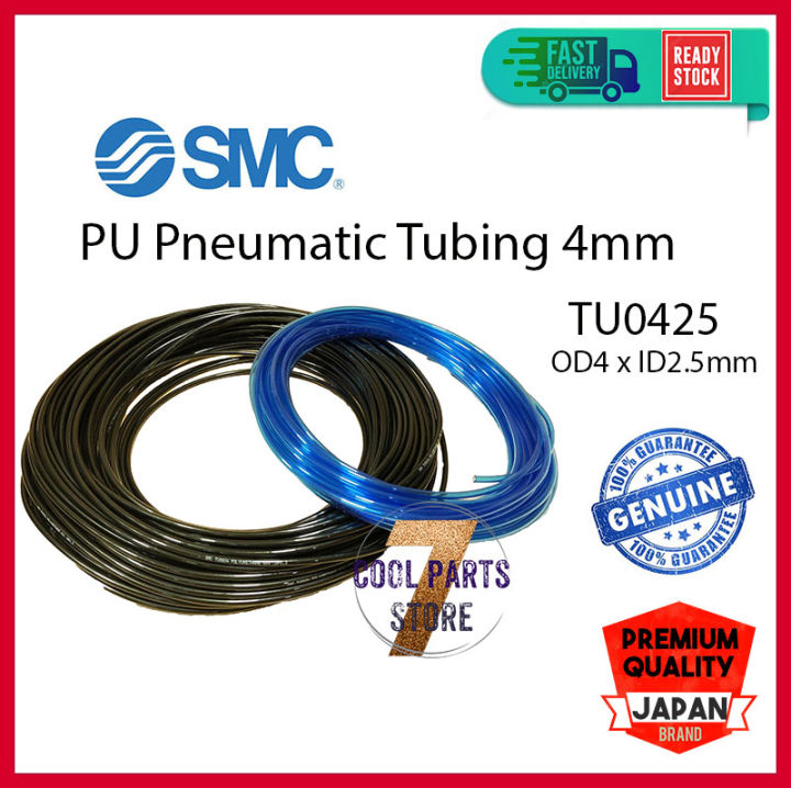 Japan SMC PU 4mm Air Tube Hose Pipe Black Blue Pneumatic Tubing Hose ...