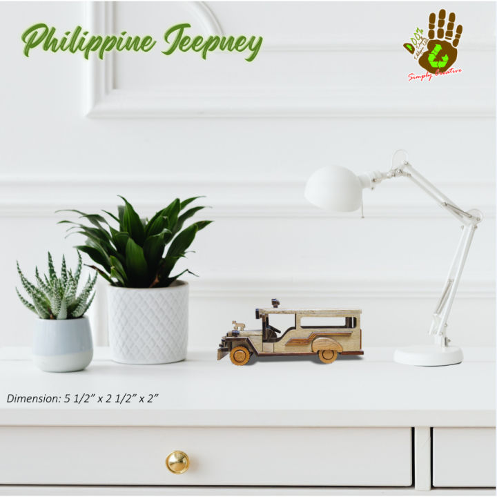 Wooden Mini-Philippine Jeepney | Lazada PH