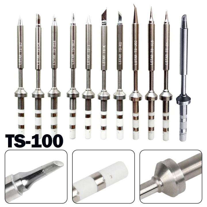 【NICEHOME】 Reliable TS100 Soldering Iron Tips Replacement Set for Fine ...