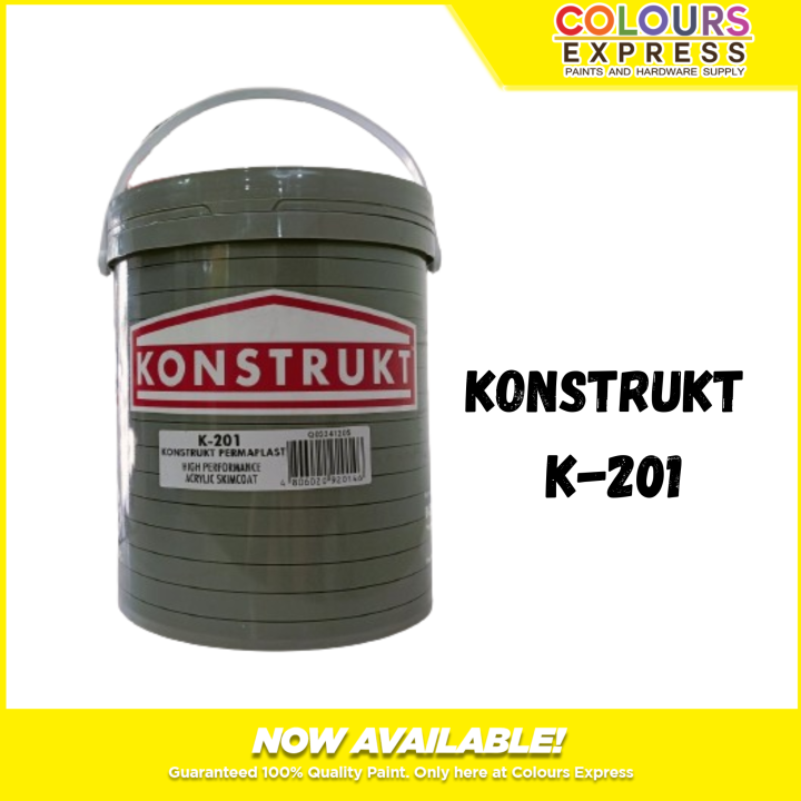 Konstruct K-201 Acrylic Skimcoat Mix with Cement 4L and 16L | Lazada PH