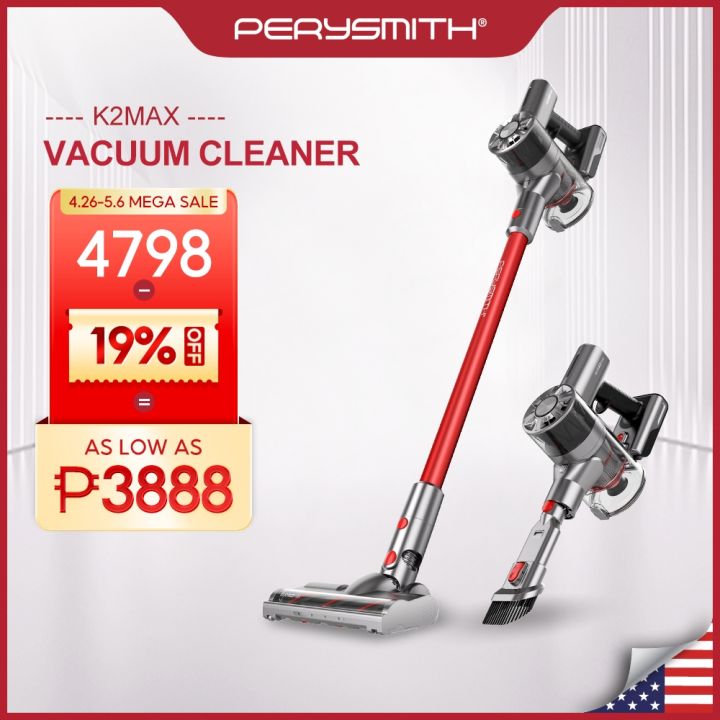 PerySmith K2MAX Powerful Suction Cordless VacuumCleaner with Inverter ...