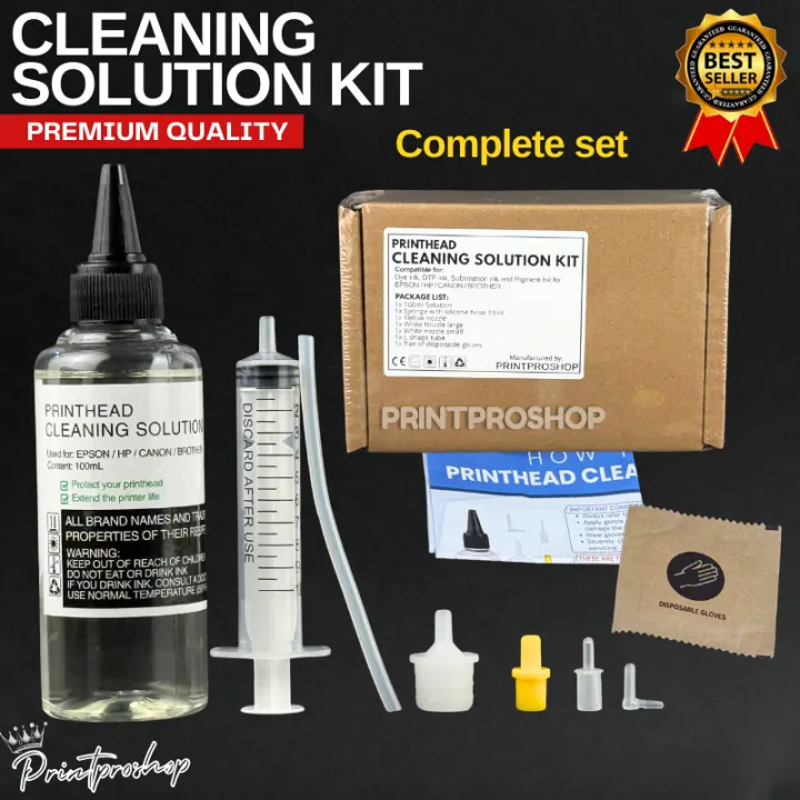 Printhead Cleaning Solution Kit Complete Set for Epson, Brother, HP ...