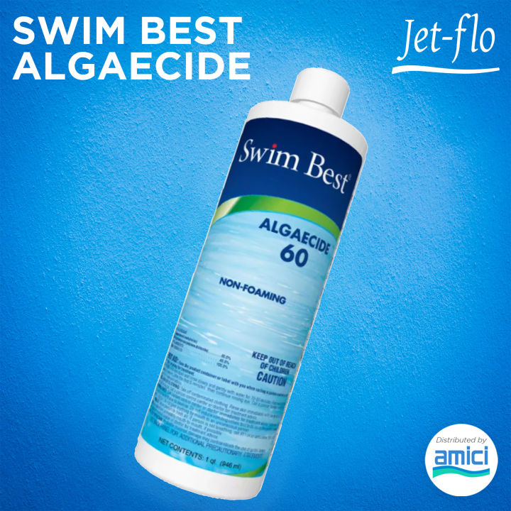 Swim Best Algaecide 60 for Controlling Algae in Swimming Pools, 1 qt ...