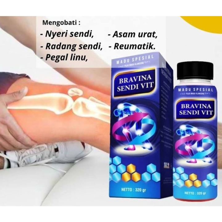 Madu Bravina Sendi vit Plus Klanceng Kesehatan Sendi Tulang Asam Urat ...