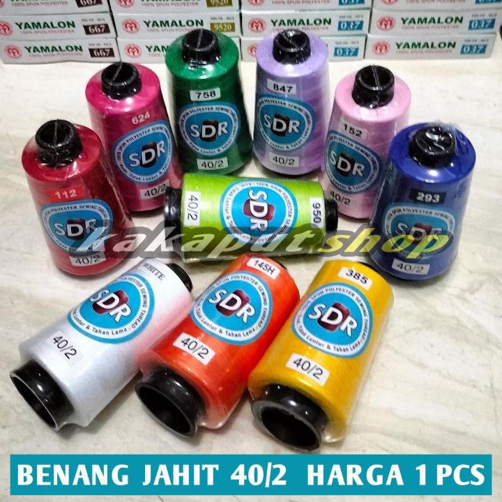 1 pcs Benang Jahit 40/2 /benang katun 40/2/Benang jahit murah/toko alat ...