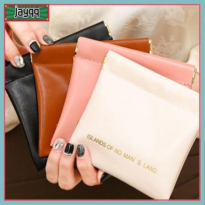 JAYQQ ง่ายๆ กระเป๋าใส่ลิปสติก แบบพกพาได้ การปิดอัตโนมัติ กระเป๋าจัดระเบียบเครื่องสำอาง แฟชั่น ...