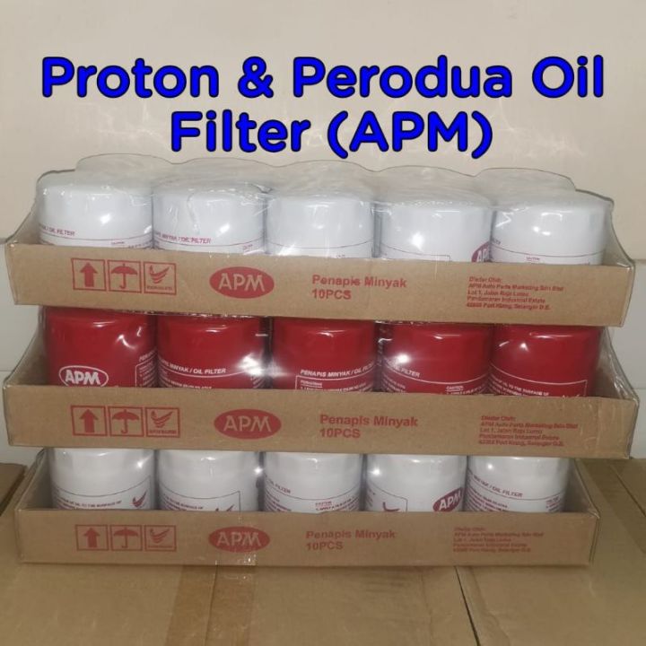 APM PENAPIS MINYAK ENJIN PROTON PERODUA OIL FILTER SAGA BLM IRIZ ...