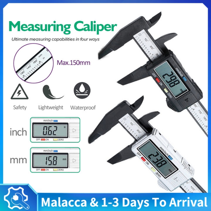 150mm Vernier Calipers Digital Caliper LCD Digital Measuring Instrument ...