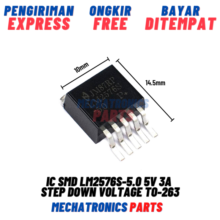 IC SMD LM2576S-5.0 5V 3A Step Down Voltage TO-263 LM2576S LM2576 Step-Down Regulator | Lazada ...