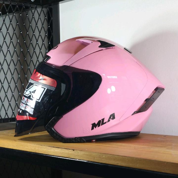 helm mla zenit original half face singgle visor standard sni - helm mla ...