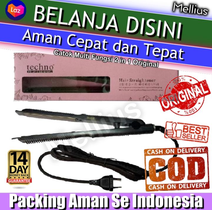 Catok 2in1 Techno Professional by Amara Hair Straigthener Pelurus ...