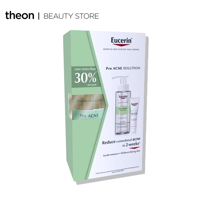 [SHORT EXPIRY SALE] Eucerin ProACNE Solution Treatment Set [Acne-Oil ...