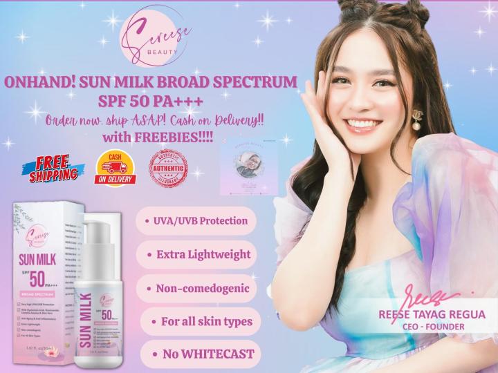 [ONHAND + FREEBIES] Sereese Beauty Sun Milk SPF 50 PA+++ | Sunscreen ...