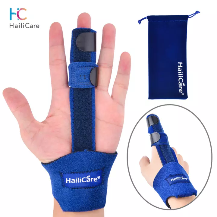 Hailicare Adjustable Finger Brace Fingers Orthosis Joints Sprain Finger ...