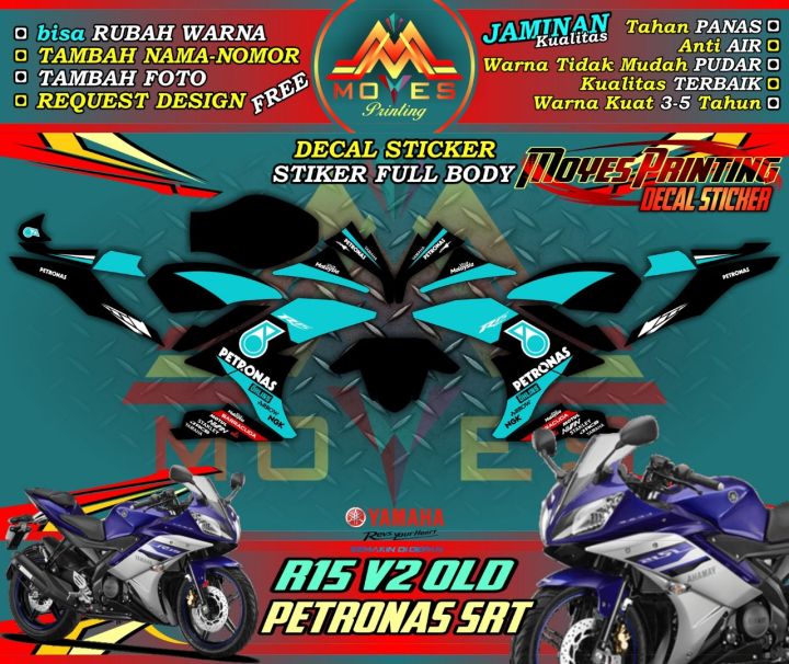 stiker r15 v2 decal stiker motor yamaha r15 v2 stiker full body r15 v2 ...