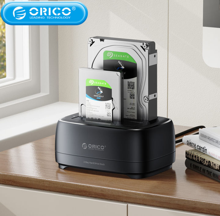 ORICO Dual-bay Hard Drive Station USB3.0 5Gbps Type-C HDD Docking ...