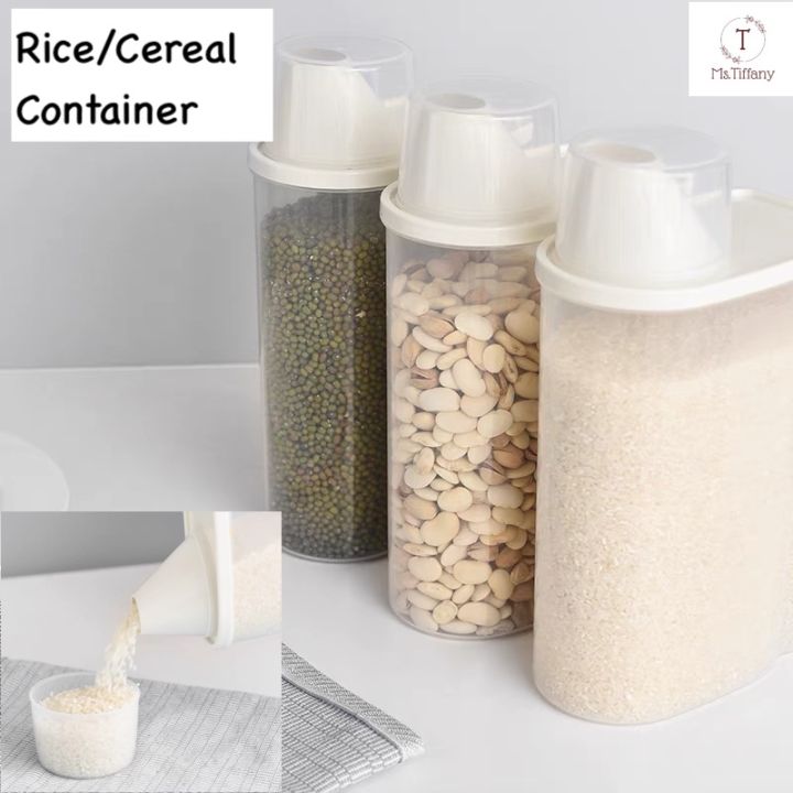 [SG Stock] UPGRADED 4 Sides Lock Airtight Food Rice Cereal Storage ...