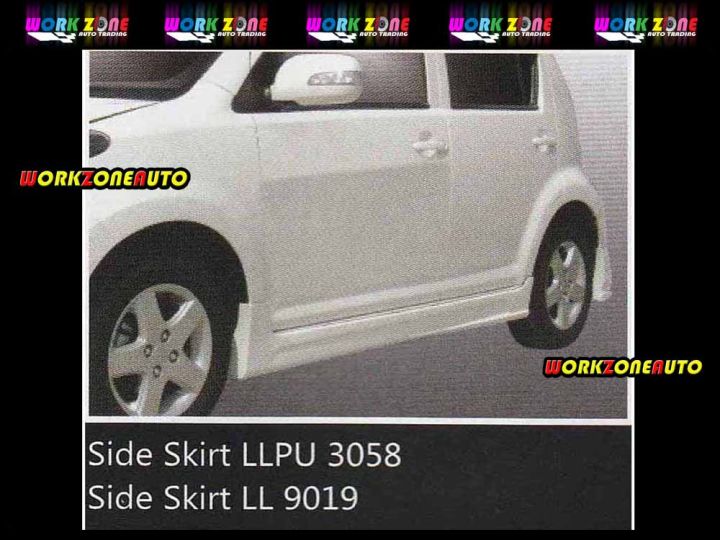 LLPU3058 Perodua Myvi 2008 PU Side Skirt (Sportivo) Body kit Bodykit ...