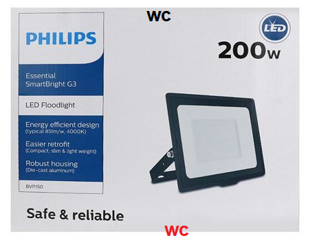 Philips สปอร์ตไลท์led แอลอีดี ฟิลิปส์ LED Floodlight BVP150 200W High ...