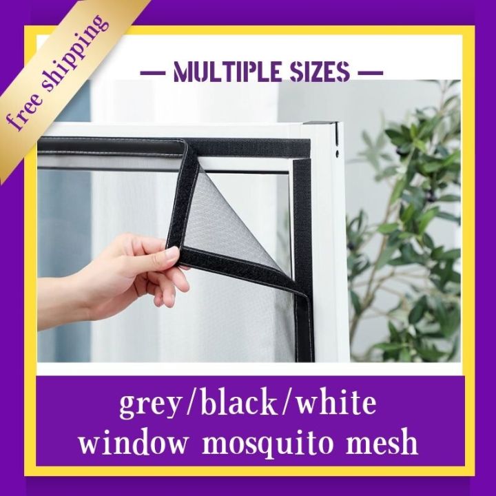 DIY Window Mosquito Net insect Window Mesh Fiberglass Screen Adjustable ...