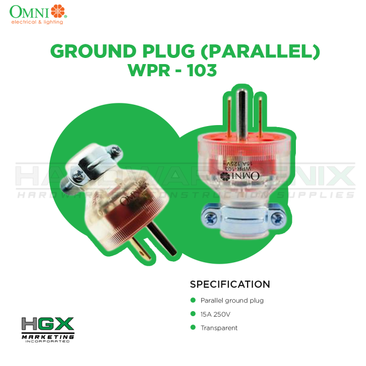 OMNI Parallel Ground Rubber Plug | Lazada PH
