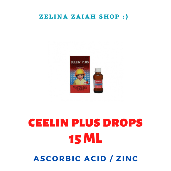 Ceelin Plus Drops Ascorbic acid 40 mg / Zinc 5 mg 15 ml | Lazada PH