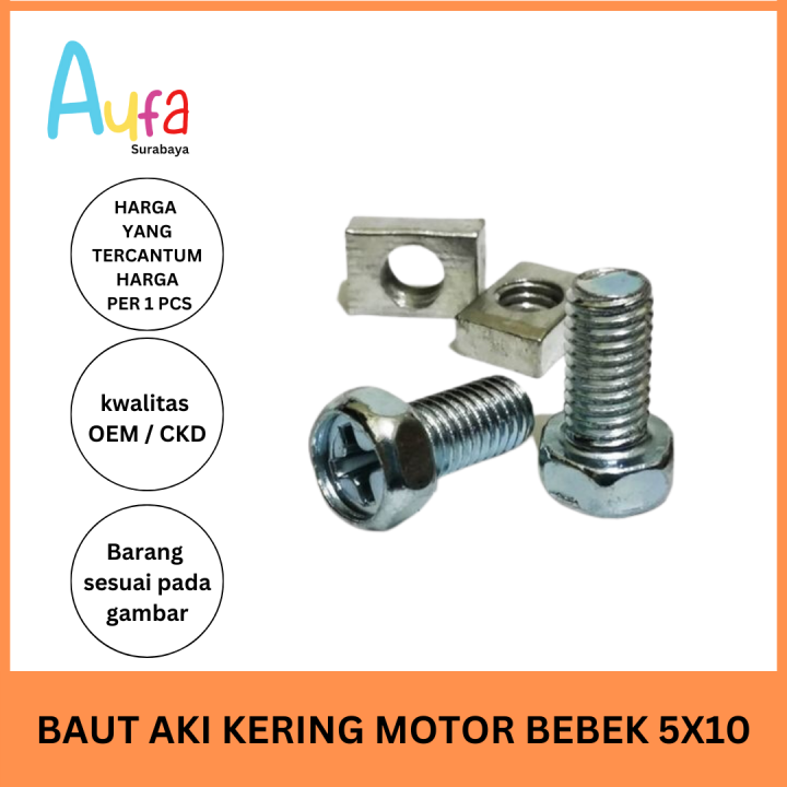 Mur Baut Aki Kering Kotak Motor | Lazada Indonesia