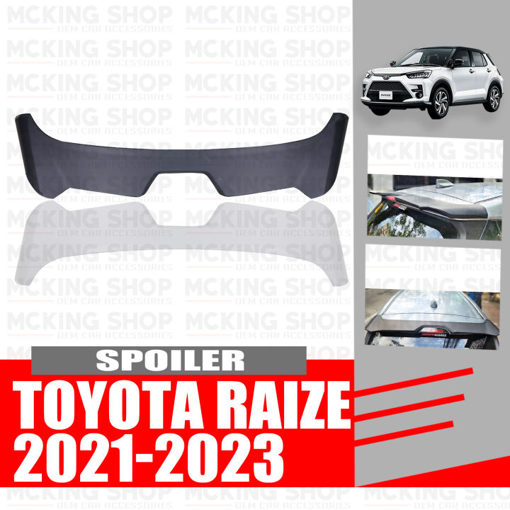 Toyota Raize 2021-2023 Rear Trunk Spoiler (Matte Black) | Lazada PH