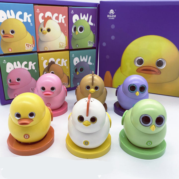 Baby Cute Electrical Duck Owl Chick Dolls Swinging Magnetic Educational ...