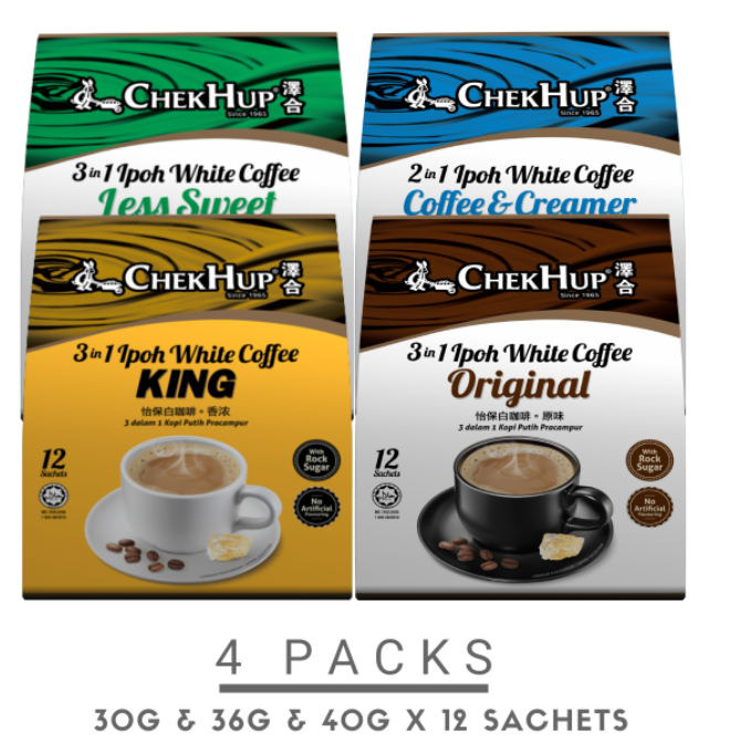[READY STOCK] Chek Hup White Coffee [ORIGINAL /2IN1 / RICH / LESS SWEE ...